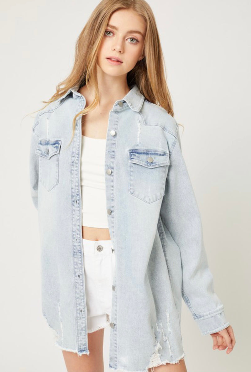 The Delilah Jacket - Denim – Nichole Lynn
